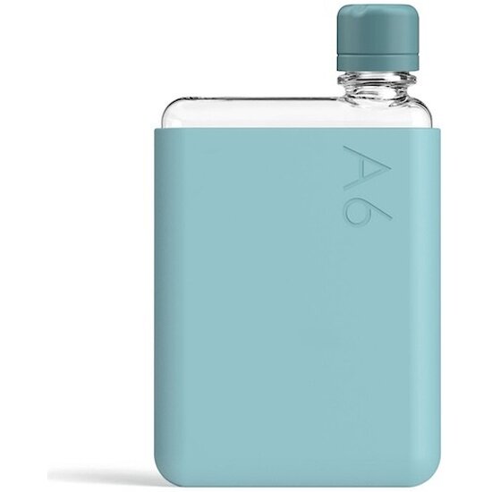 Бутылка Memobottle с силиконовым чехлом A6, голубой