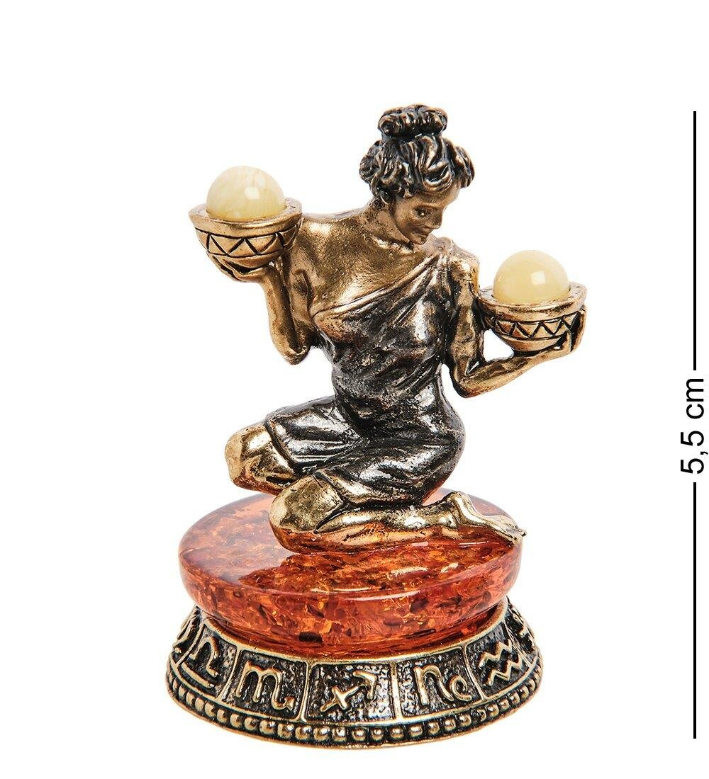 Фигурка Знак зодиака-Весы (латунь, янтарь) A2163220 Народные промыслы бронзовый