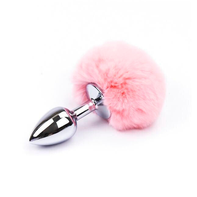 Хвостик кролика Pink Rabbit Lucy со съемной пробкой, размер S, розовый PinkRabbit Хвостик кролика Pink Rabbit Lucy со съемной пробкой, размер S, розовый