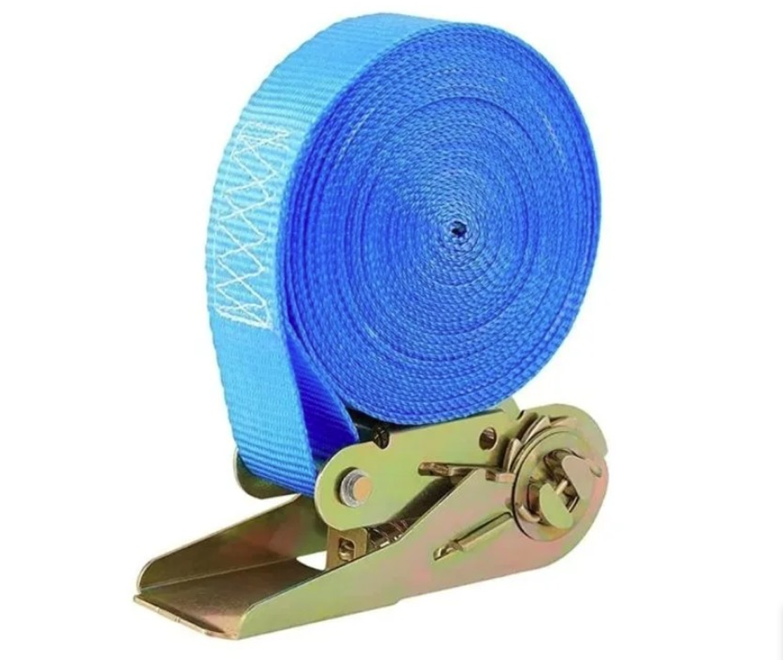 Стяжной ремень с храповым механизмом 12 метров В25мм 0,4-0,8 тонн