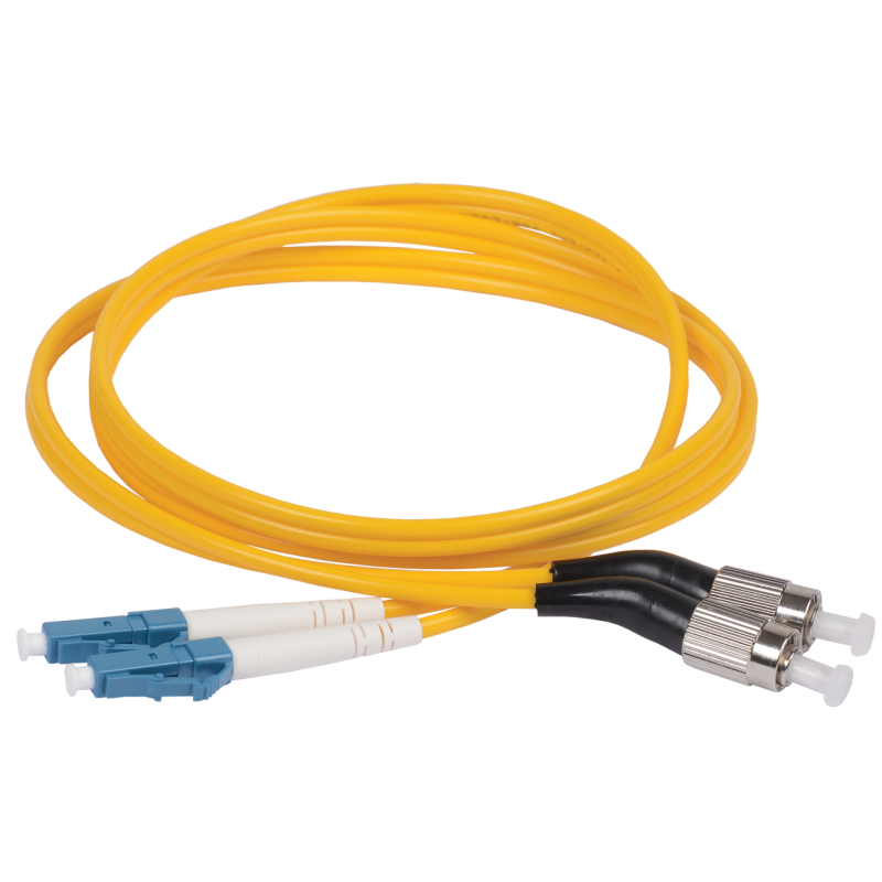 Патч-корд оптический коммутационный переходной для одномодового кабеля (SM); 9/125 (OS2); FC/UPC-LC/UPC (Duplex) (дл.70м) ITK, IEK FPC09-FCU-LCU-C2L-70M (1 шт.)