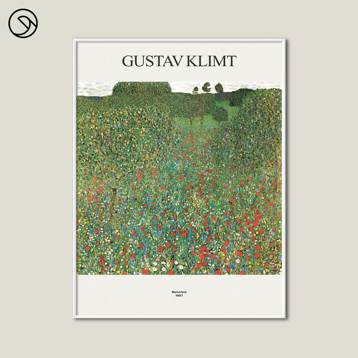 Постер на стену в раме 50х70 Postermarkt Gustav Klimt Mohnfeld