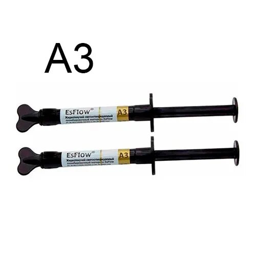 EsFlow/ЭсФлоу жидкотекучий композит/цвет A3 ,2 шпр. по 2 г. Spident