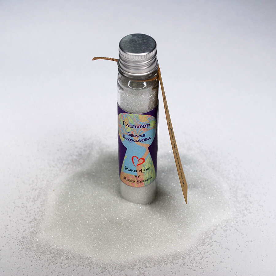 Глиттер блестки для лица и тела Artmakeup, MakeupLand, Белая королева