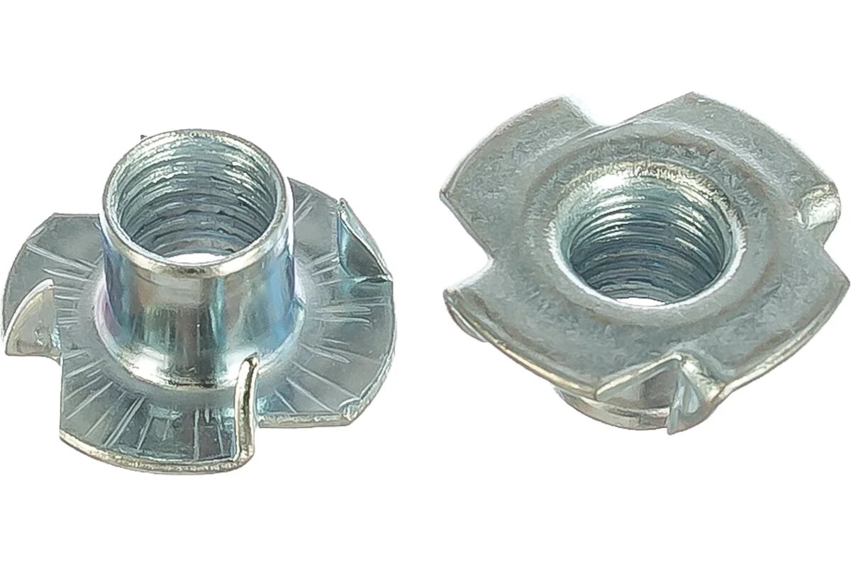 Метизный двор мебельная врезная гайка M10x12,5 DIN 1624 100 шт для мебели и сборки