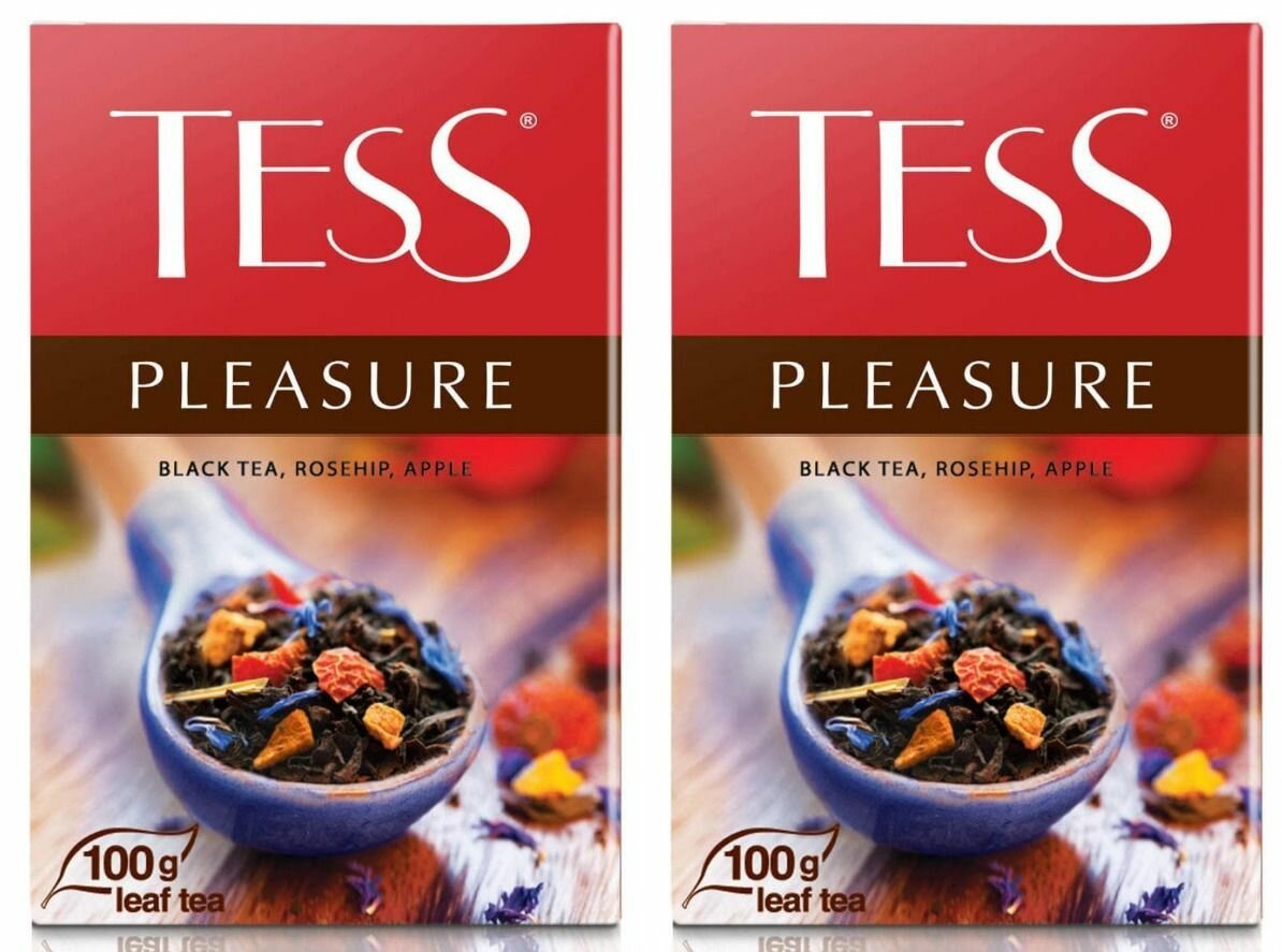 Tess Чай черный Pleasure, листовой, 100 г, 2 уп