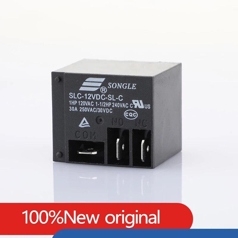 Реле SONGLE SLC-12VDC-SL-C 5PIN, 30А, 250В