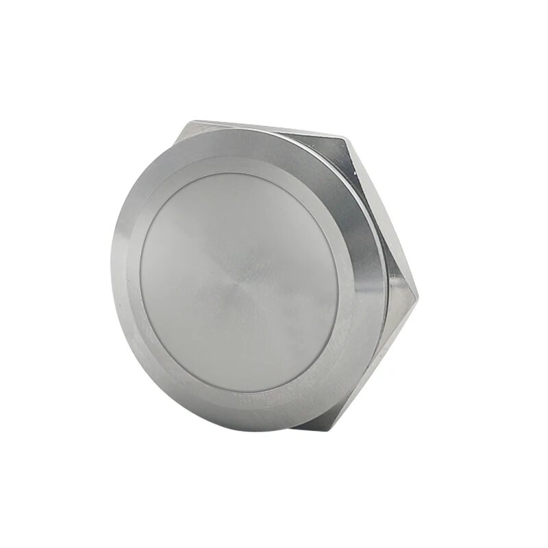 Кнопочный переключатель 12mm, Momentary Silver, 12-24V