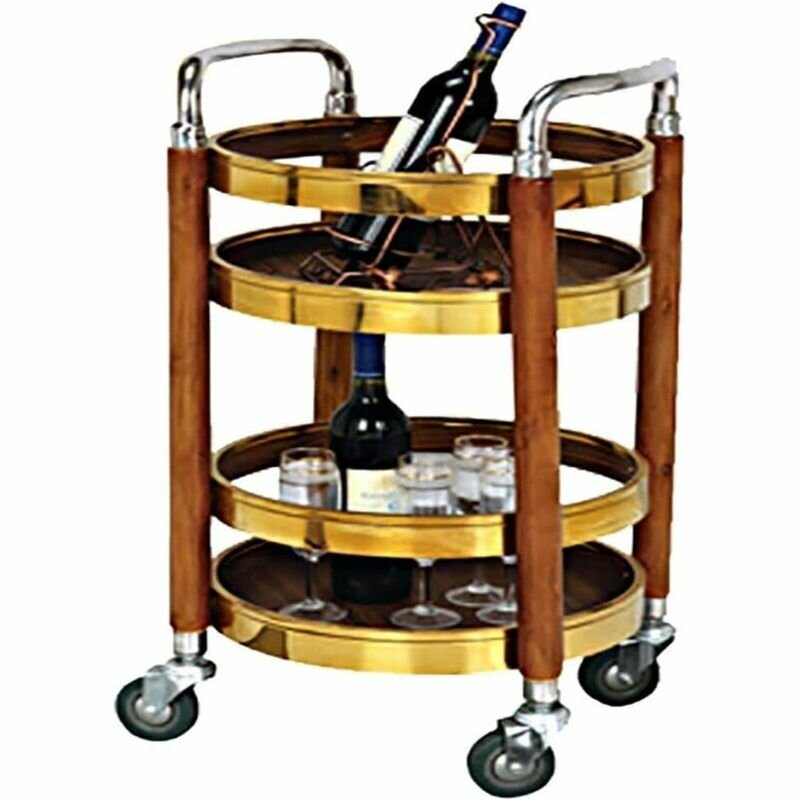 Обеденная тележка из массива дерева