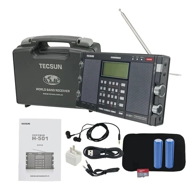 Портативное стерео-радио Tecsun H501 H-501 and suitcase