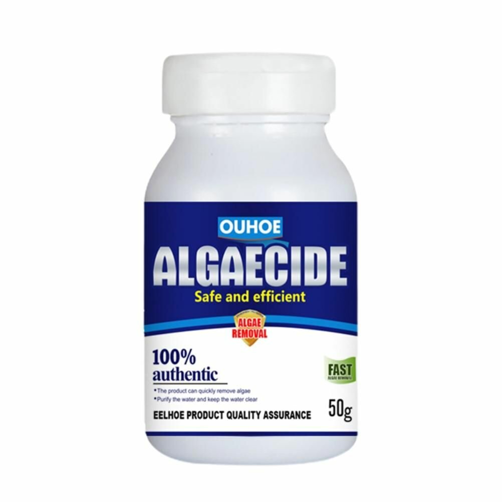 50 г альгицид для аквариума, удаление мха и водорослей, для прудовых рыб