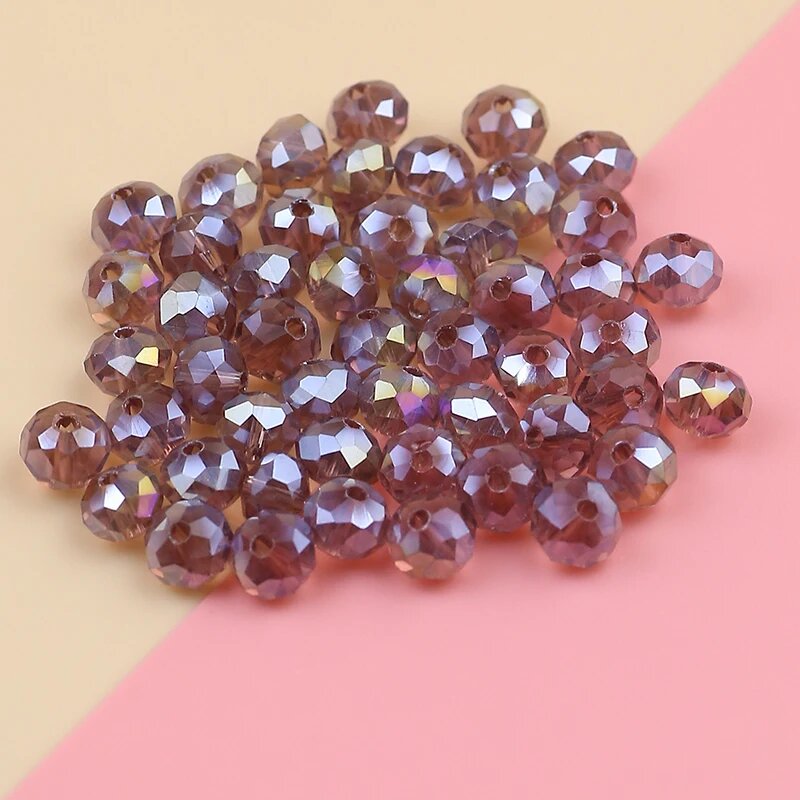 Хрустальные бусины YHBZRET 2/3/4/6/8 мм Фиолетовый, 8mm.50pcs, Purple