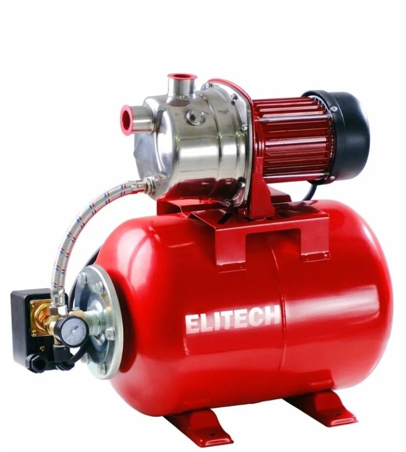 Насосная станция Elitech САВ 1200-24Н, 1200 Вт, корпус из нержавеющей стали