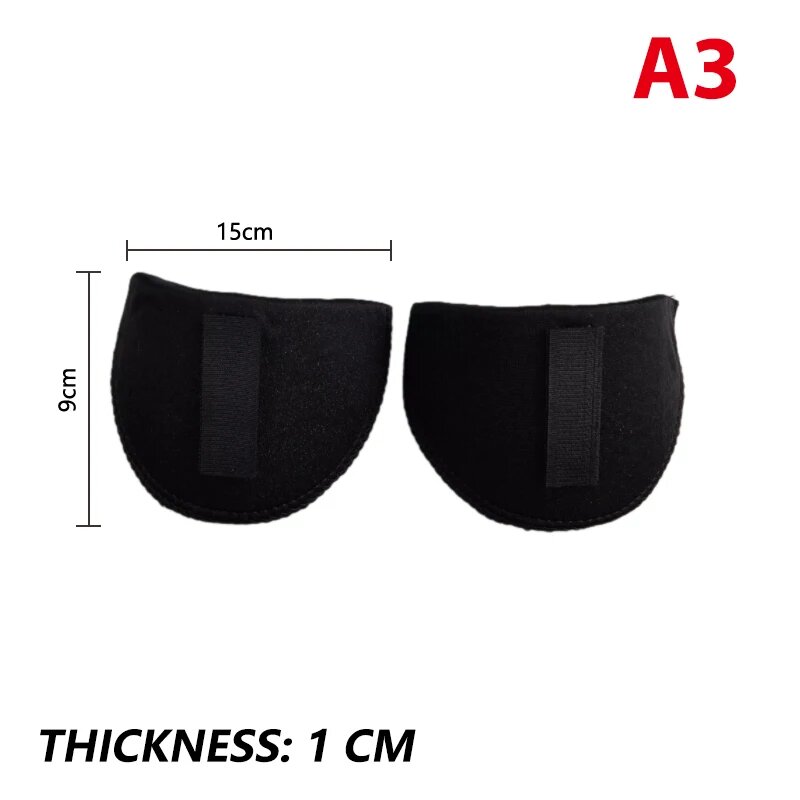 Подплечники черные PlumHOME A3, 15x9 см