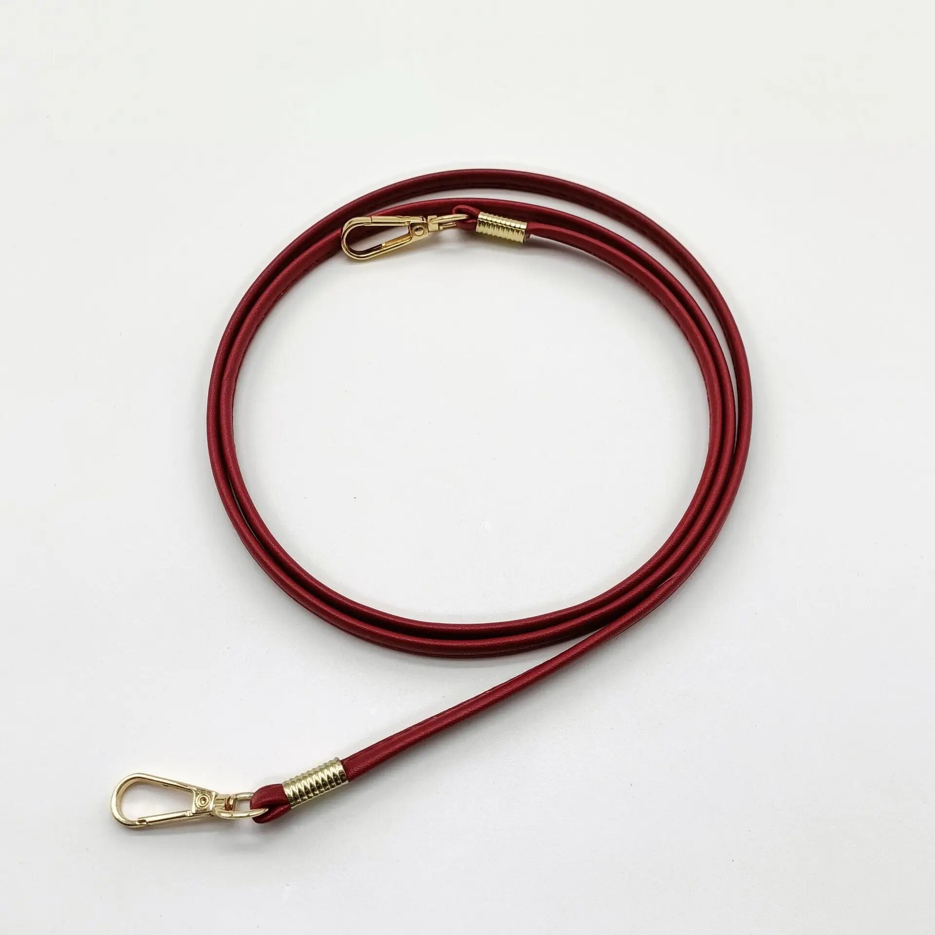 1,2 м ремень для сумки из искусственной кожи, кожаный плечевой ремень, ремешок, Бордовый, wine red