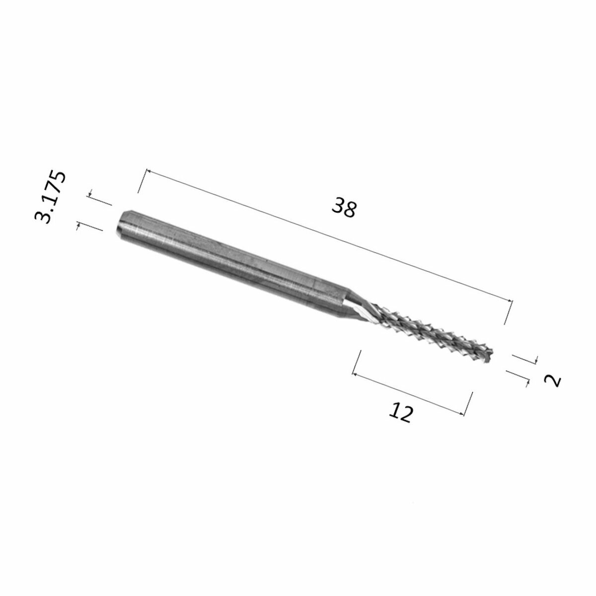 Фреза DJTOL AST3.212 рашпильная кукуруза (по дереву, композиту (АКП), пластику)