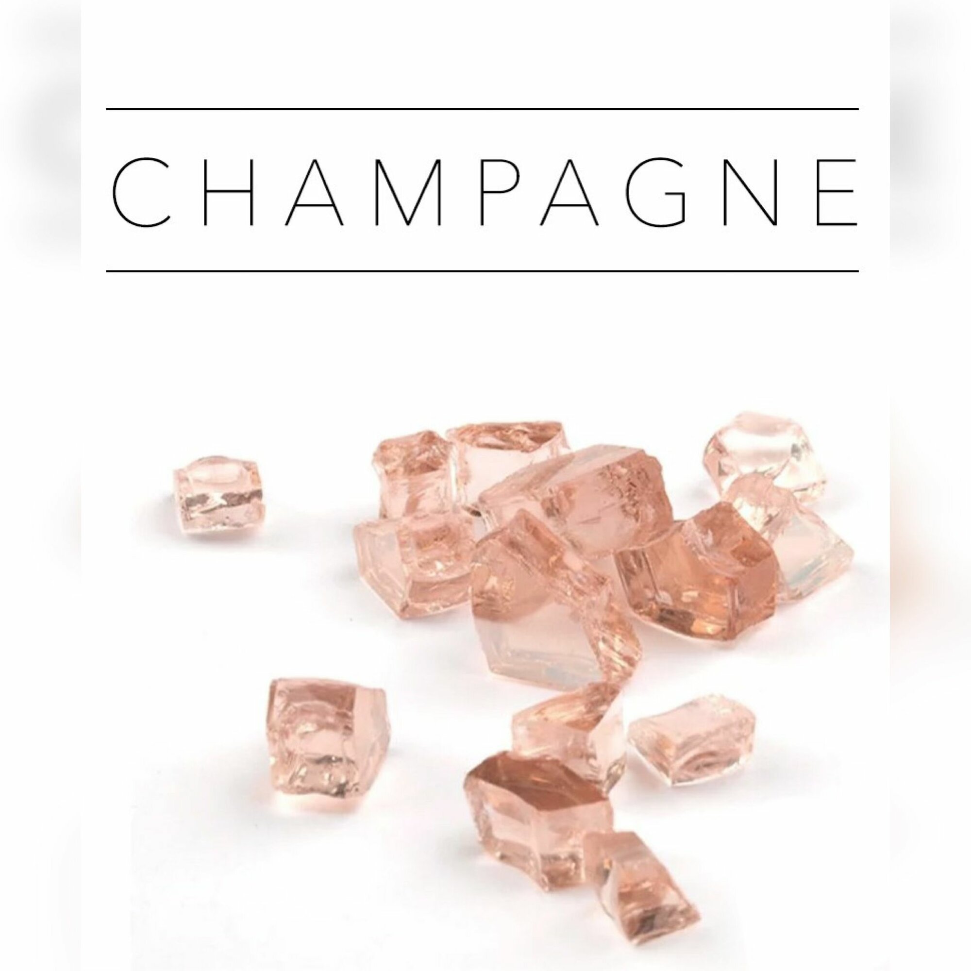 Стеклянная крошка EPOXYMASTER Premium Champagne, для эпоксидных смол, размер частиц 5-20мм