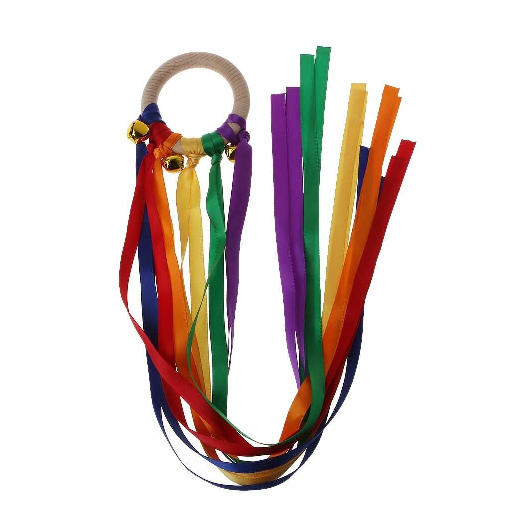 Деревянная погремушка для детей 0-12 месяцев