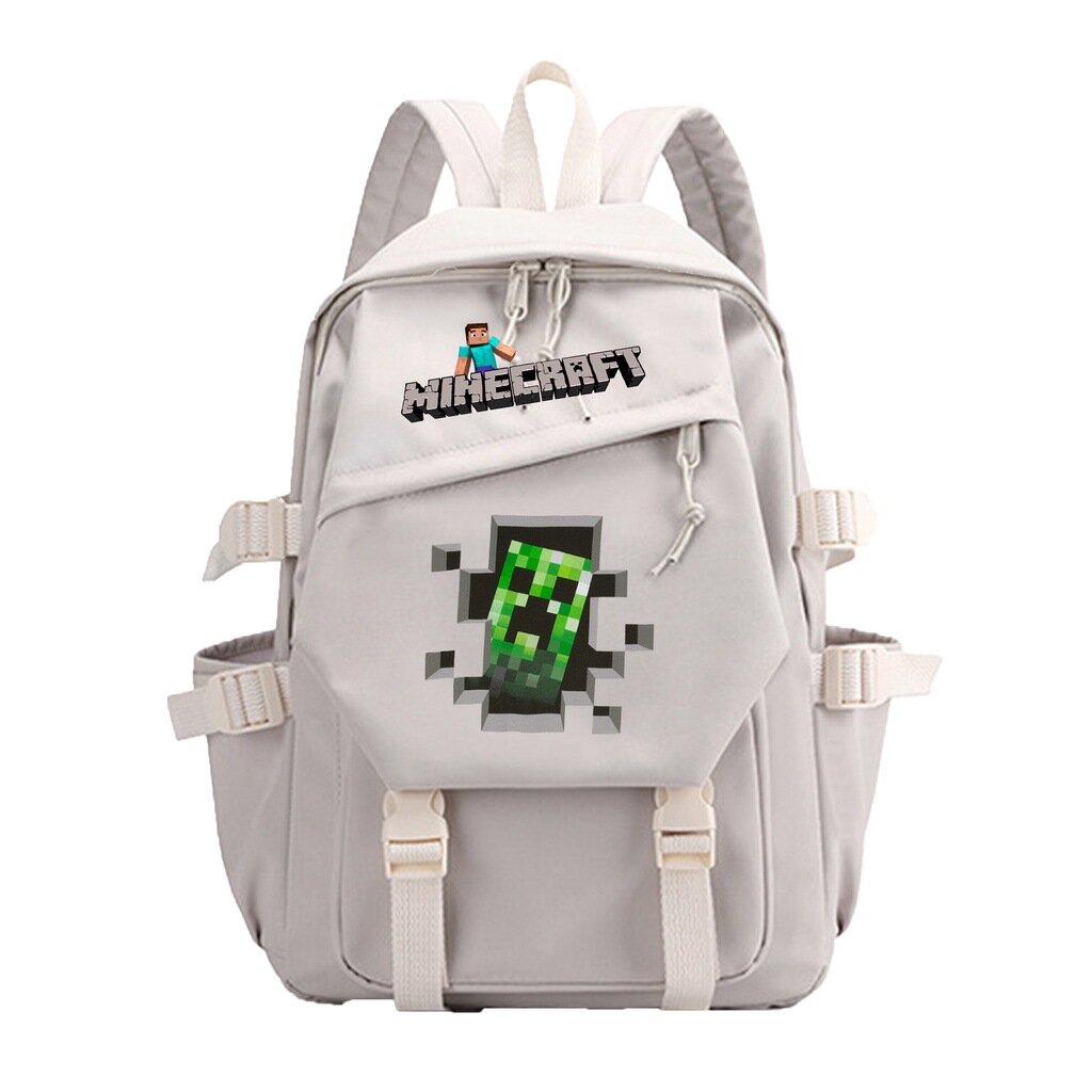 Горячая продажа Minecraft Cartoon Printed Корейская рюкзак ученика средней школы рюкзак средней школы рюкзак