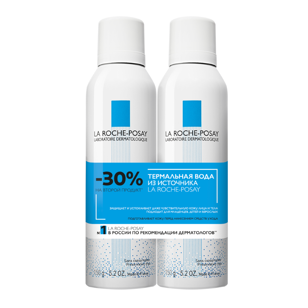 La roche-posay вода термальная 150 мл 2 шт./набор