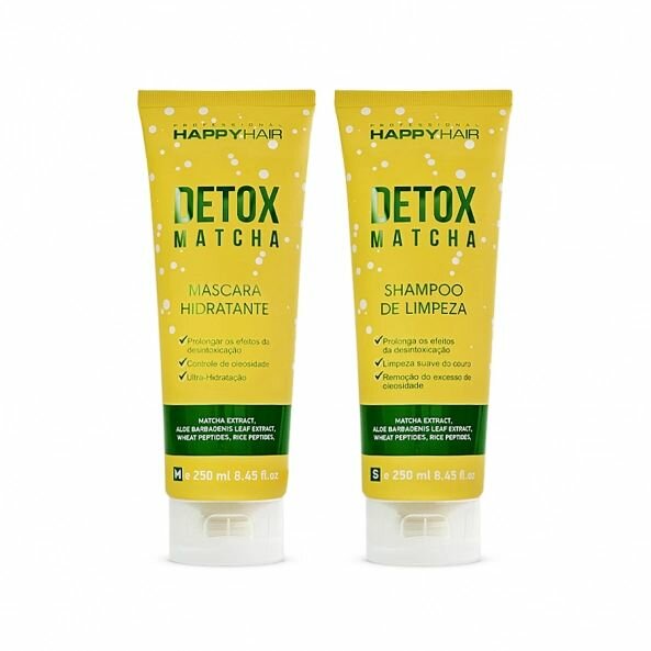 Набор Happy Hair Detox Matcha Шампунь + Маска 250/250 мл