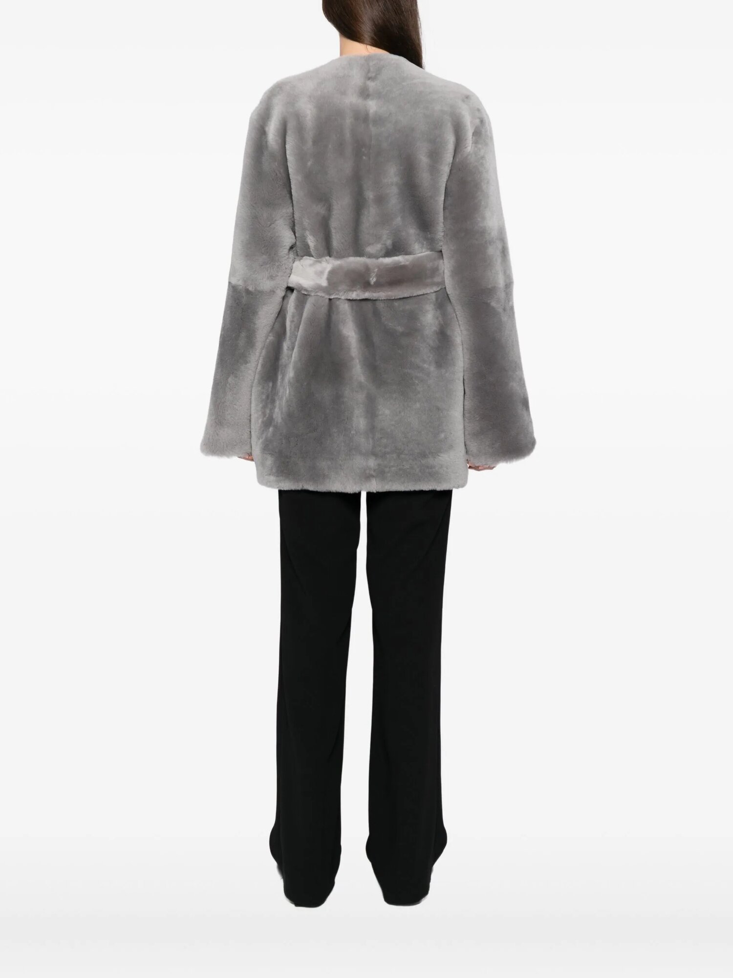 Куртка TOTEME Plush, размер 34, grey — фото 1