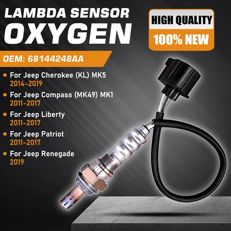 Автомобильный лямбда-зонд для Jeep Cherokee KL MK5 2014-2019 Jeep Compass Liberty Patriot 2011-2017 Jeep Renegade 2019, датчик кислорода O2