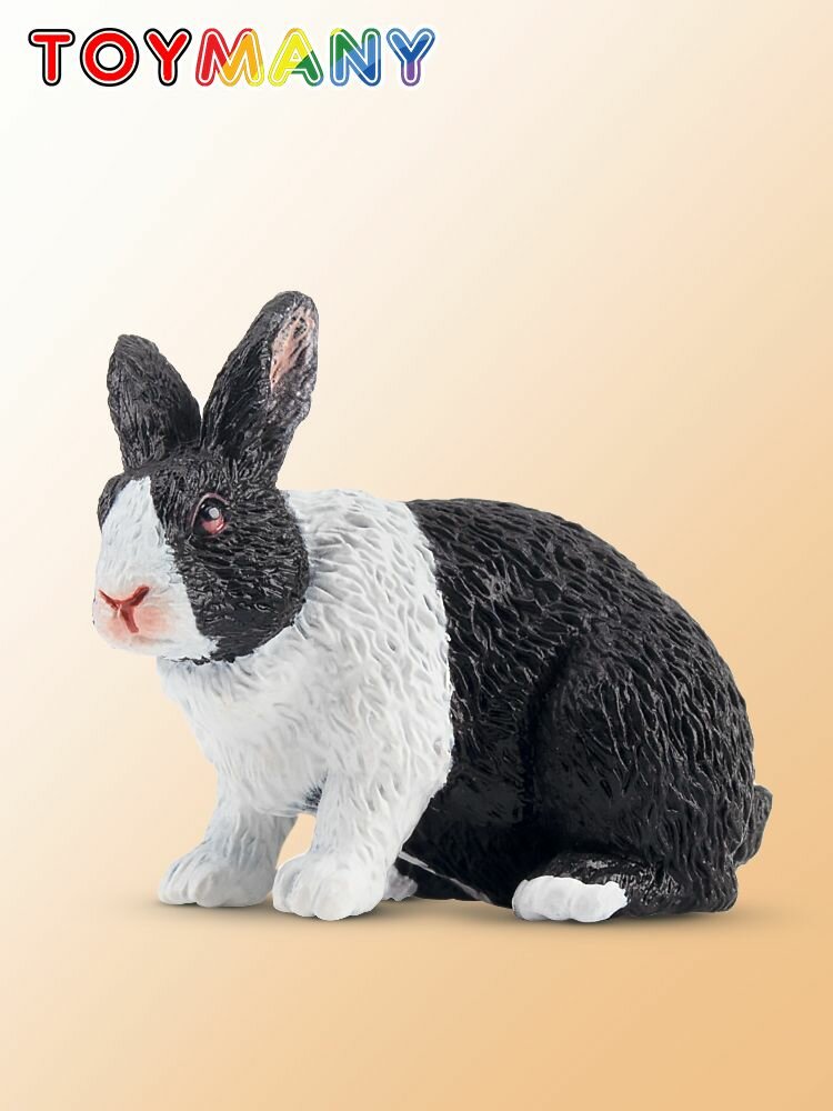 Toymany фигурка животное, Голландский кролик, ферма животное, коллекционные игрушки, 28x48x35mm фигурка кролика коллекционная игрушка ферма кролик