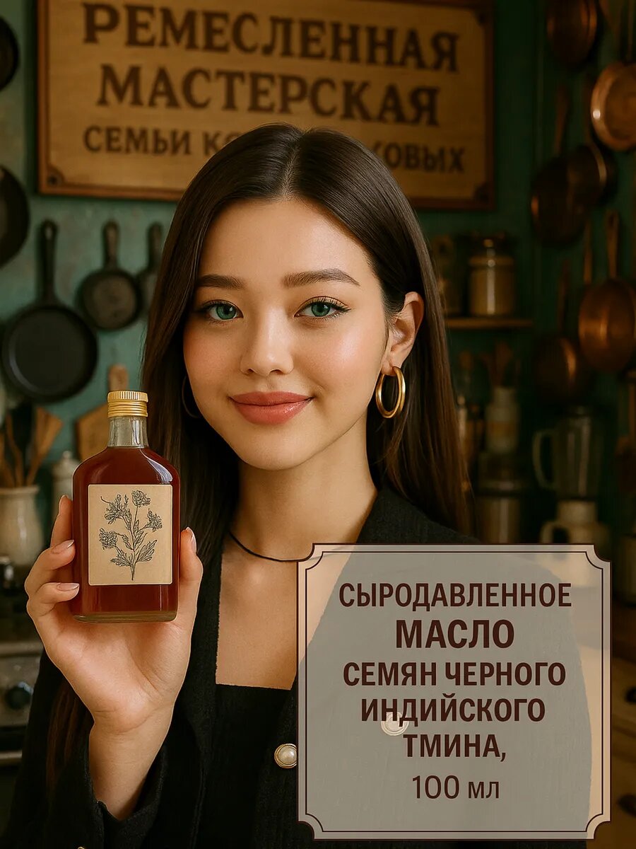 Сыродавленное масло черного тмина(Индийский семена) - 100 мл