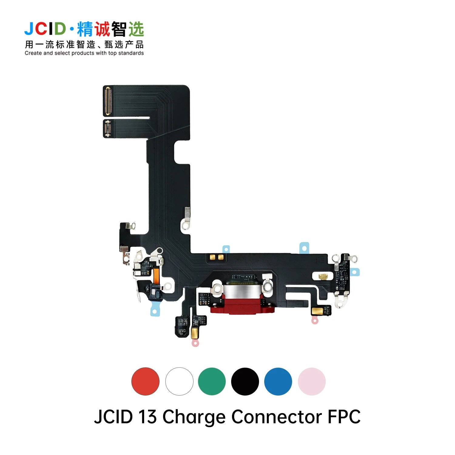 Гибкий кабель для зарядки док-станции Jcid для IPhone 8 7 Plus X XS Max XR 11 12 13 14 15 Разъем 13