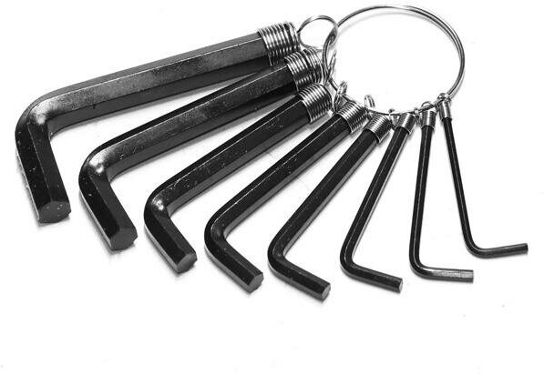 Набор ключей шестигранных 8 шт. (2, 2,5, 3, 4, 5, 6, 7, 8 мм) кт. "ALCA"