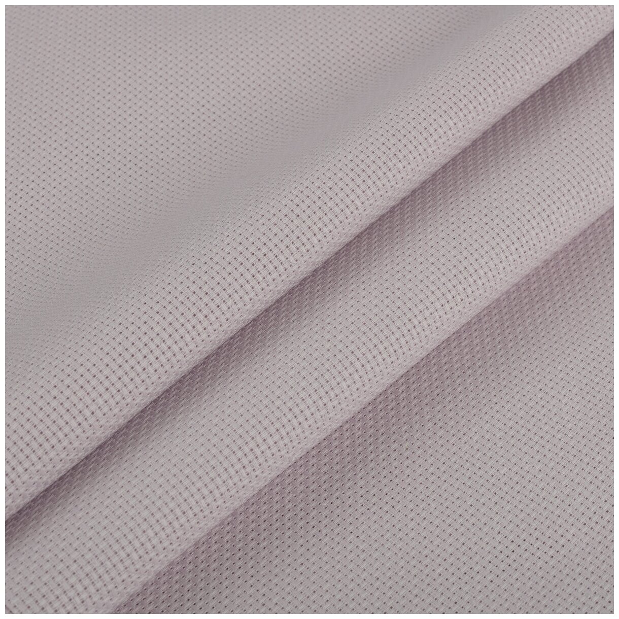 Gamma K04 Aida №14 канва 100% хлопок 150x100 см ±2 см светло-сиреневый для вышивки