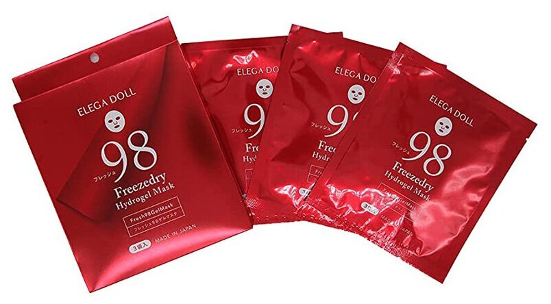 Гидрогелевая маска для лица с фуллереном Elega Doll Fresh 98 Hydrogel Mask, 3 шт.