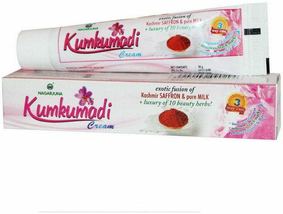 KUMKUMADI cream, Nagarjuna (Омолаживающий крем для всех типов кожи кумкумади, Нагарджуна), 20 г.