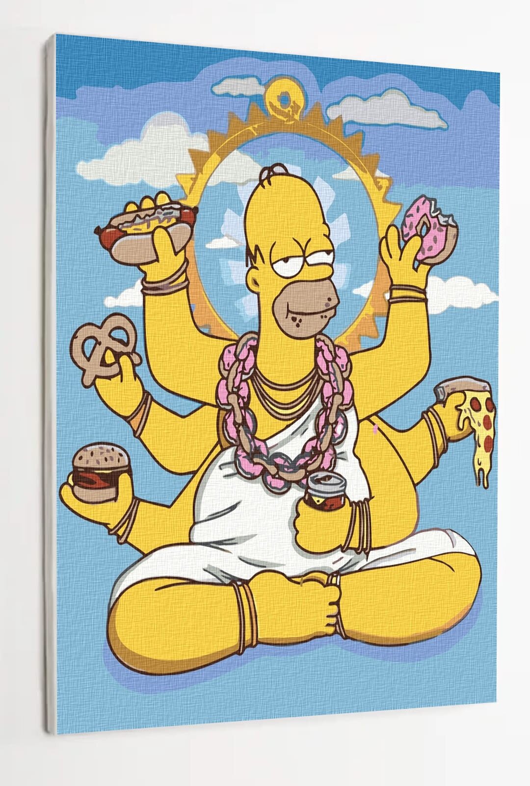 Картина по номерам на холсте с подрамником, "Гомер Симпсон", 30х40 см