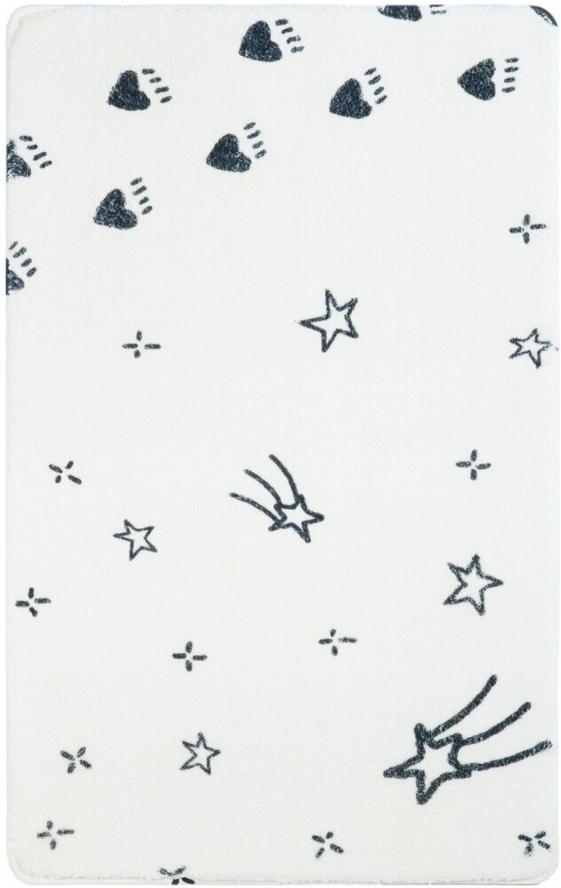 Коврик для ванной Fixsen Teddy Sky 1-ый, FX-6001S, белый, 50х80см