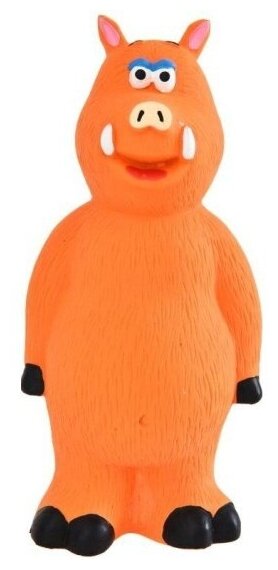 Игрушка для собак Homepet кабан с пищалкой латекс 16,5 см