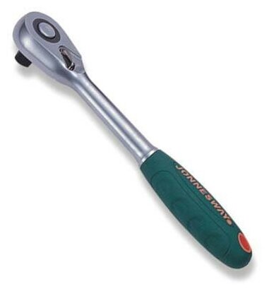 Трещотка Jonnesway R3702, посадочный квадрат 1/4", реверсивная, 135мм, 48 зубьев