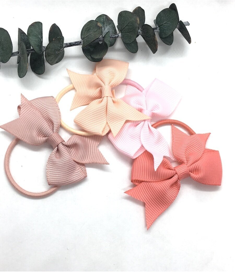 Набор резинок VERBA, с бантиками, для девочек, 4 шт, длина 5см