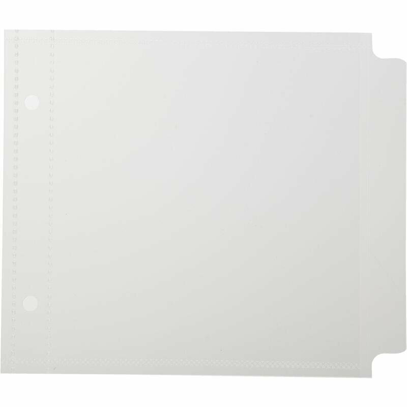 Файл-вкладыш для CD Комус А6 100 мкм прозрачный рифленый 20 штук в упаковке, 166838