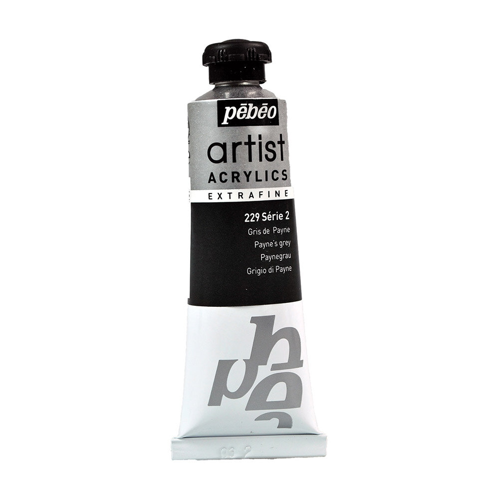 Краска акриловая "PEBEO" Artist Acrylics extra fine №2 37 мл 907-229 серый Пейна