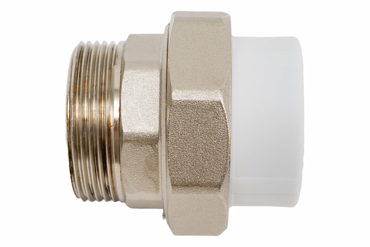 Valfex Комбинированная разъемная муфта американка с наружной резьбой 40x1 1/2 белая 10156140