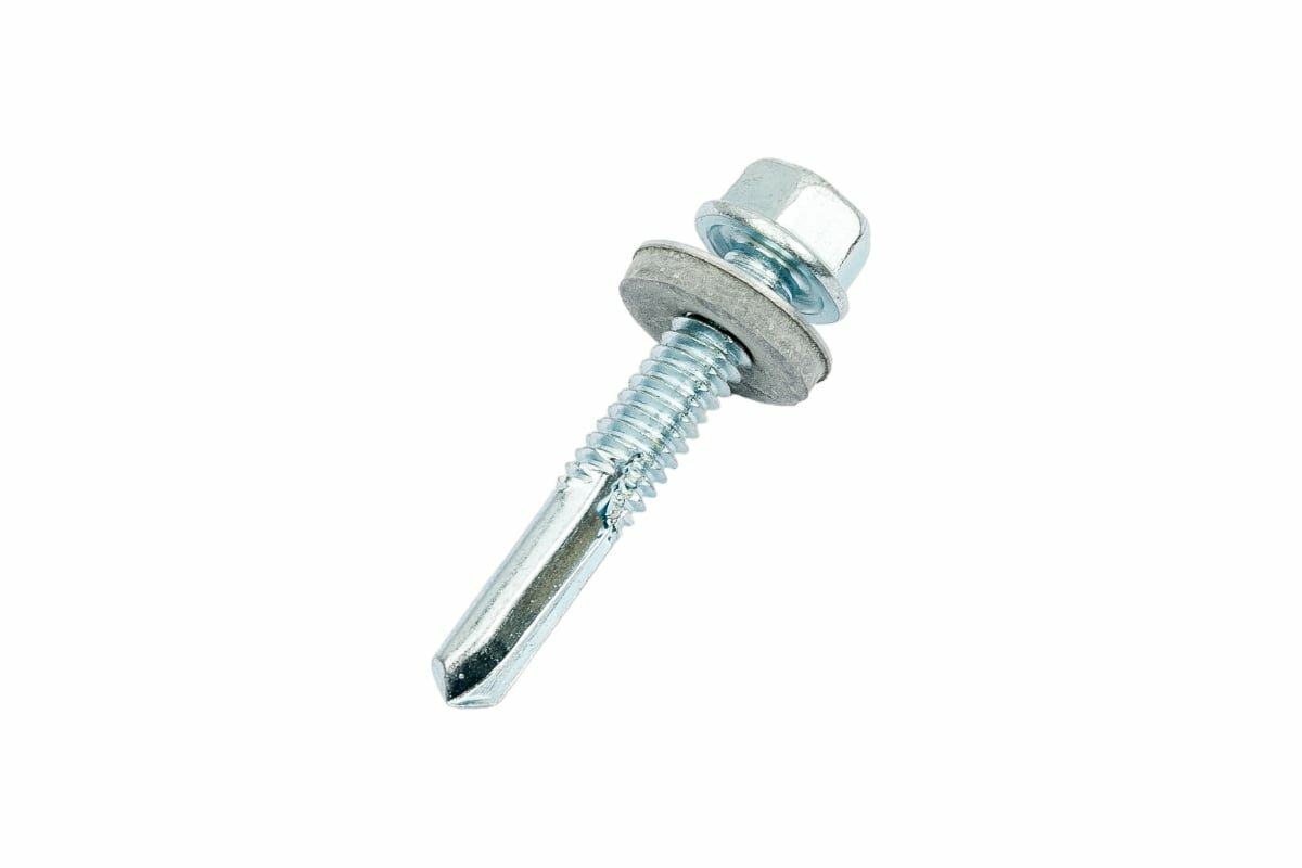 Креп-комп кровельный саморез с увеличенным сверлом 6,3х38 мм Kn, набор 150 шт