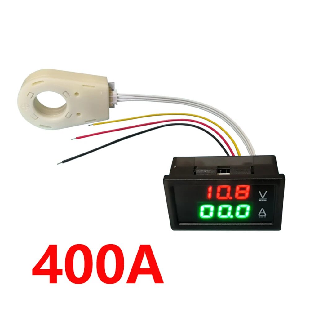 Gaqqee Вольтметр Амперометр DC для автомобиля 400A