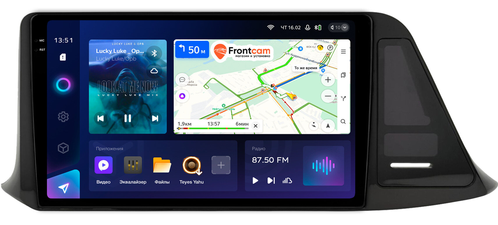 Штатная магнитола Toyota C-HR, Izoa 2018-2024 (левый руль) (комплектации с магнитолой 100x200mm) Teyes CC3 2K 6/128 9.5" RM-9-2033 Android 10 (4G-SIM,