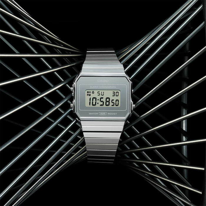 Наручные часы CASIO Vintage, серебряный, серый — фото 1