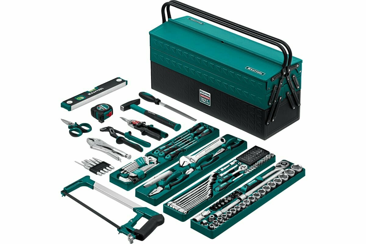 Универсальный набор инструмента KRAFTOOL Grand-152 1/2+1/4 152 предм, 27978-H152