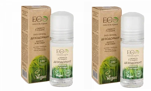 Дезодорант для тела EO Laboratorie Бамбук и Ветивер серия Deo crystal, 50 мл, 2 уп