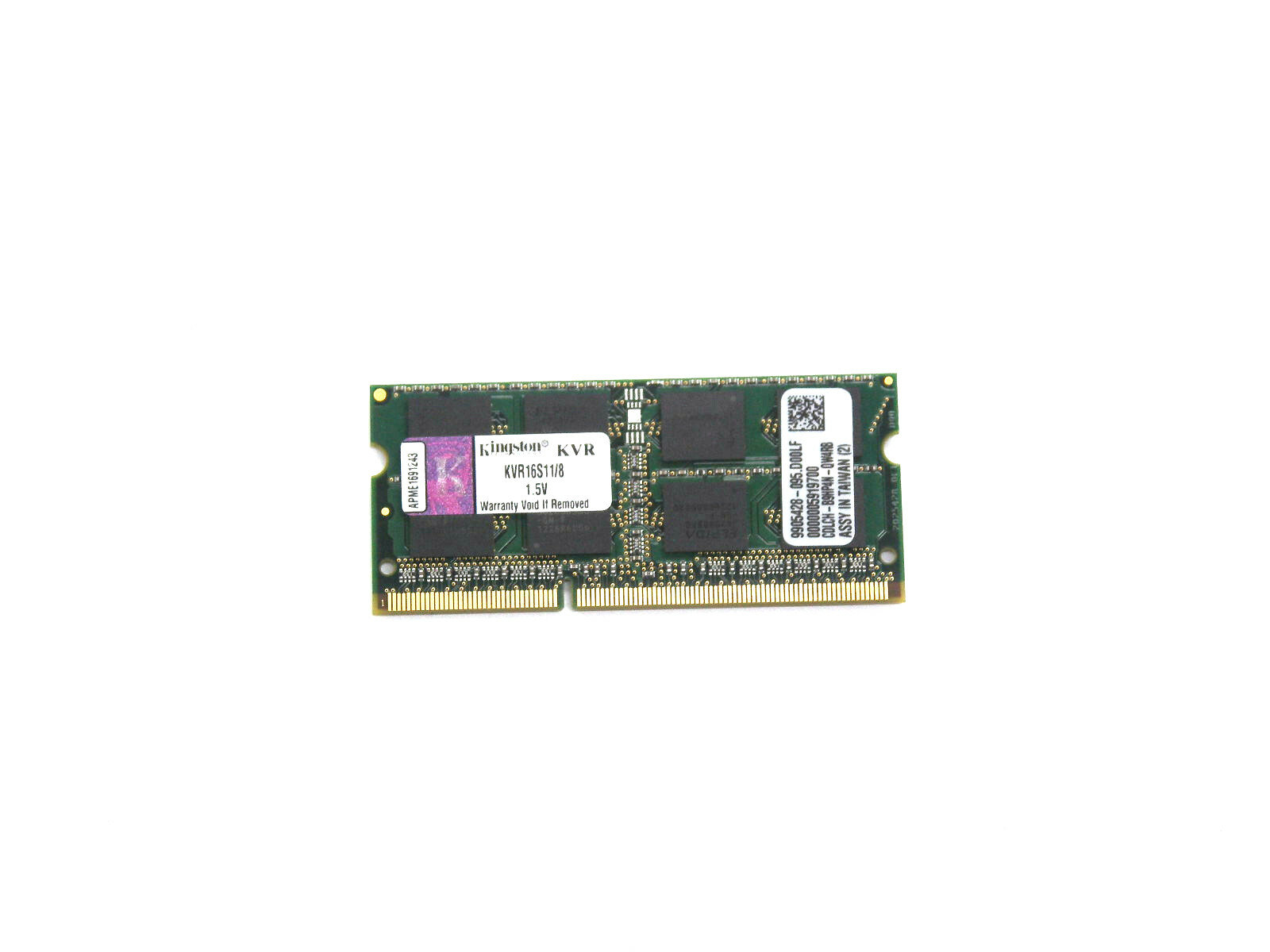 Оперативная память SODIMM 8Gb, DDR3 1600MHz, KINGSTON KVR16S11/8