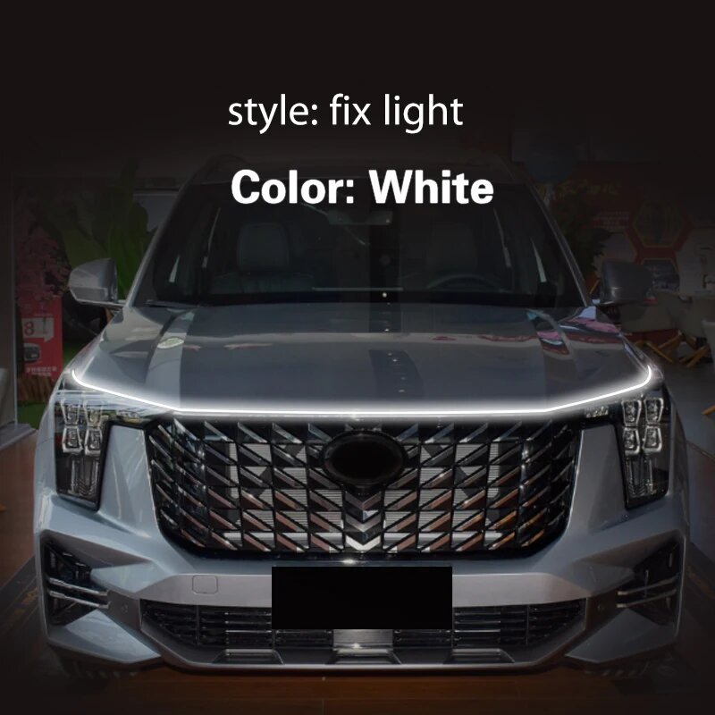 Для Trumpchi GS8 2017-2022 светодиодные 12 В DRL дневные ходовые огни противотуманные White, 240cm